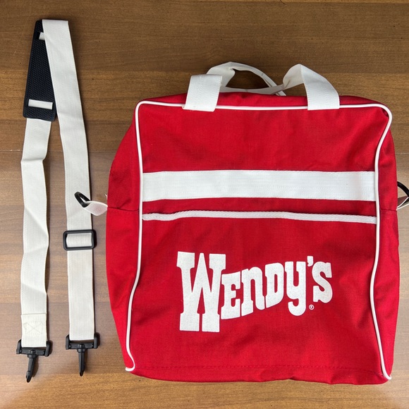 Talon | Bags | Vintage Rare 97s Wendys Fast Food Bowler Tote Bag ...